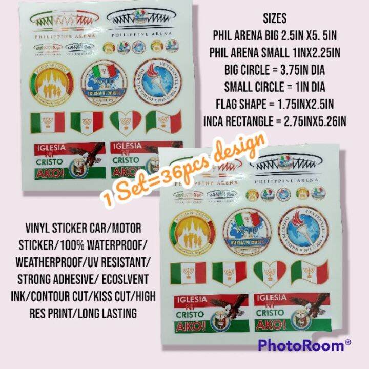 【espesyal na】 INC AKO IGLESIA NI CRISTO FLAG STICKER PHIL ARENA LOGO ...