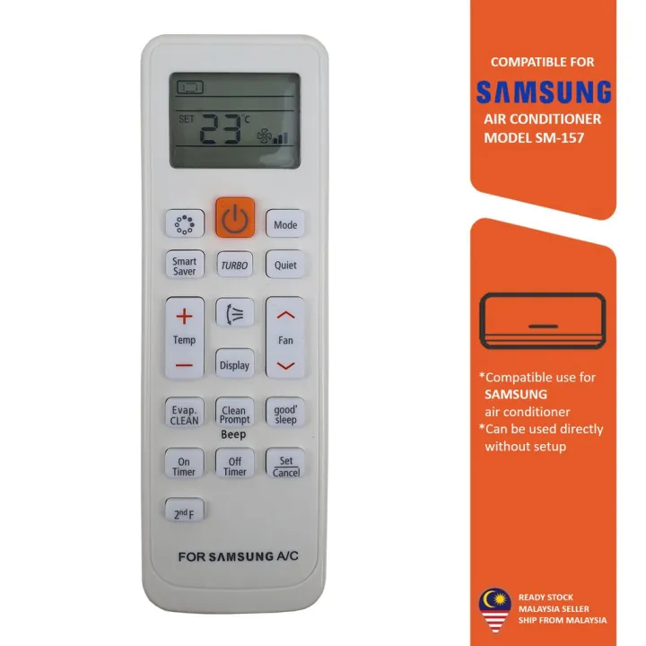Samsung Replacement For Samsung Air Cond Aircond Air Conditioner Remote ...