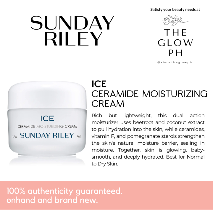 [AUTHENTIC] SUNDAY RILEY Ice Ceramide Moisturizing Cream | Beauty at ...