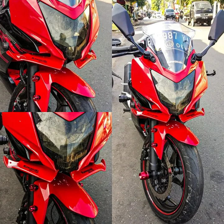 Winglet Sayap Fairing tambahan Ninja 250 rr Mono Ninja 250 SL Fiber ...