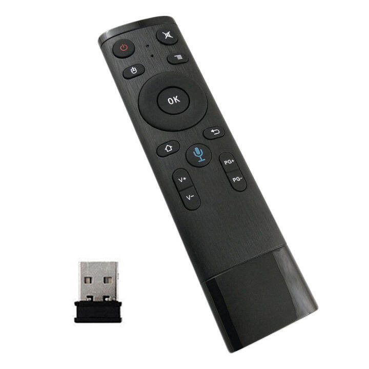 Q5 TV Voice Remote Air Mouse 2.4G Wireless Remote Controller with Axis ...