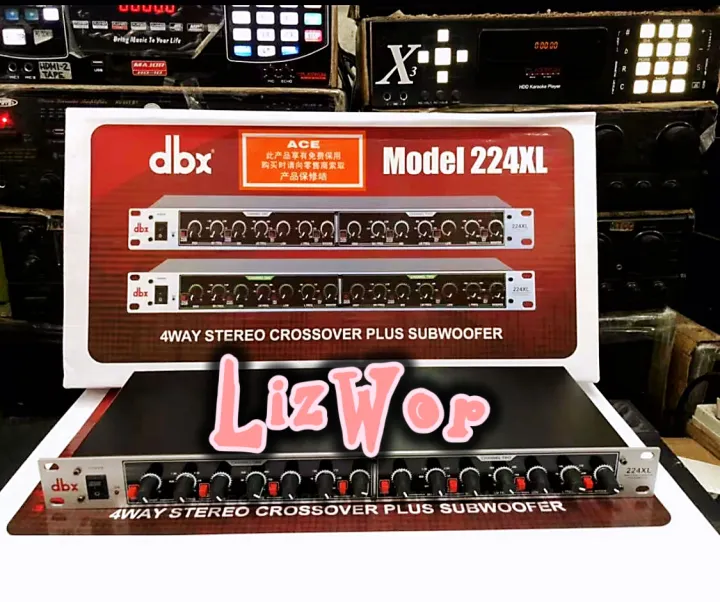 dbx 224xl stereo 4-way crossover with subwoofer out (black) | Lazada PH