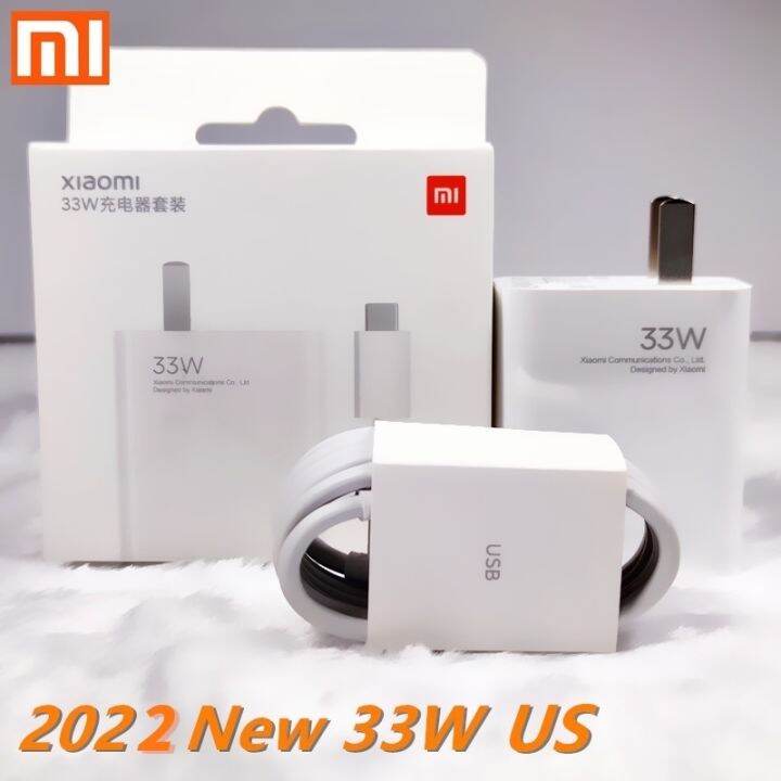 100 Original Xiaomi POCO X3 NFC Charger 33W US Fast Turbo Charging Type ...