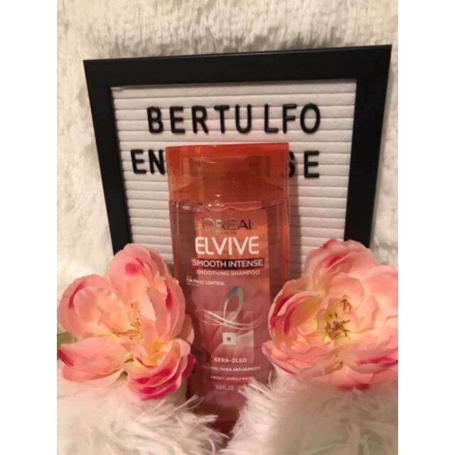 L'oreal Paris Elvive Smooth Intense Smoothing Shampoo (375ml) Kera-Oleo ...