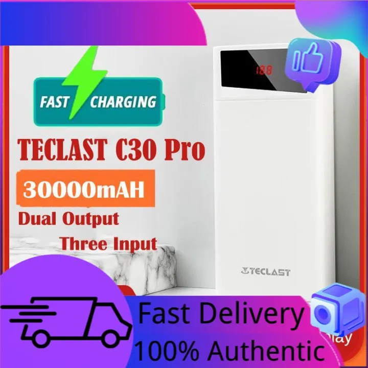 [Delivery at the first time]Teclast C30 Pro 30000 MAh 18W Fast Charge 3 ...
