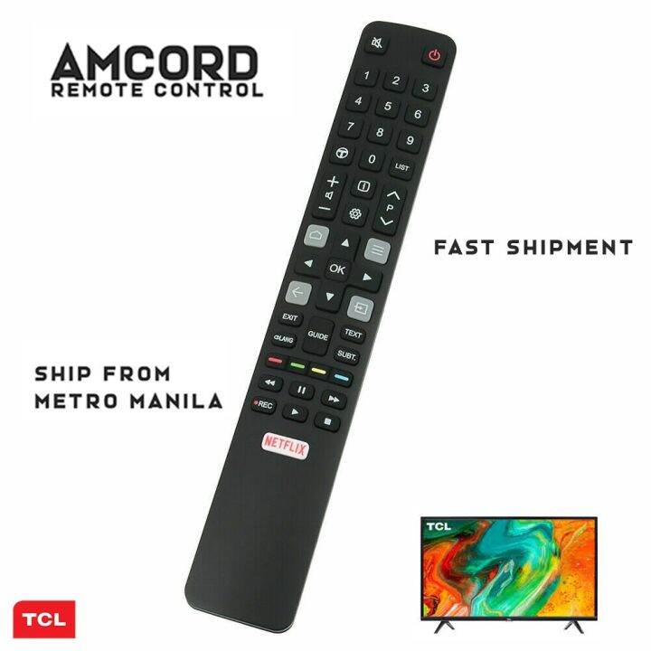 Tcl Smart Tv Replacement Remote Control With Netflix Button Lazada Ph