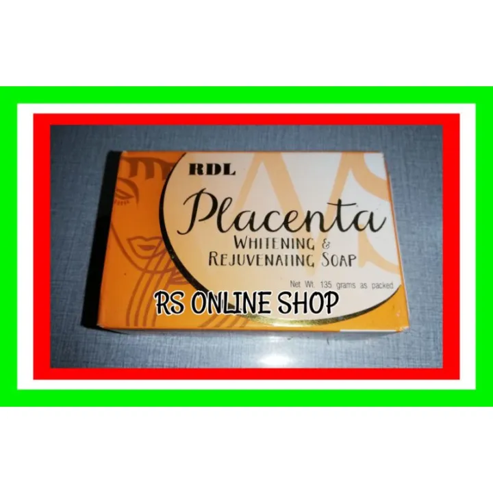 RDL PLACENTA WHITENING & REJUVENATING SOAP 135g #RSONLINESHOP 🇮🇹 ...
