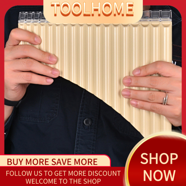 ท่อ ToolHome-18ขลุ่ยอินคากุญแจเครื่องเป่า Pan Flute พร้อมที่เป่าแซคโซ ...