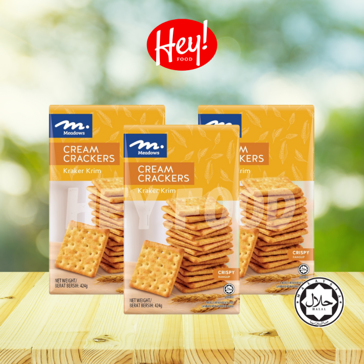 MEADOWS Cream Crackers (424g) Biscuits | Lazada