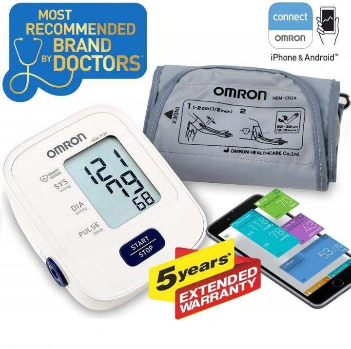 Omron Hem 7120 Fully Automatic Digital Blood Pressure Monitor Hem-7120 ...