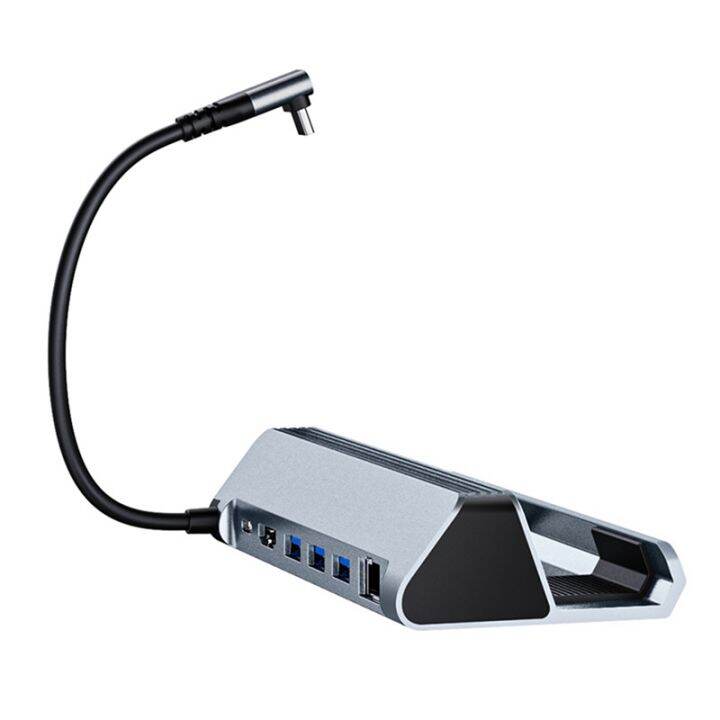 6 in 1 Hub Aluminum Alloy Holder Dock Docking Station Aluminum Alloy ...