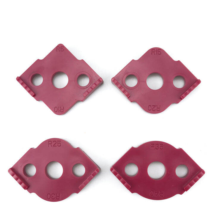 Smart Sensor 4PCS Woodwork Radius Router Templates Jigs Trimming ...