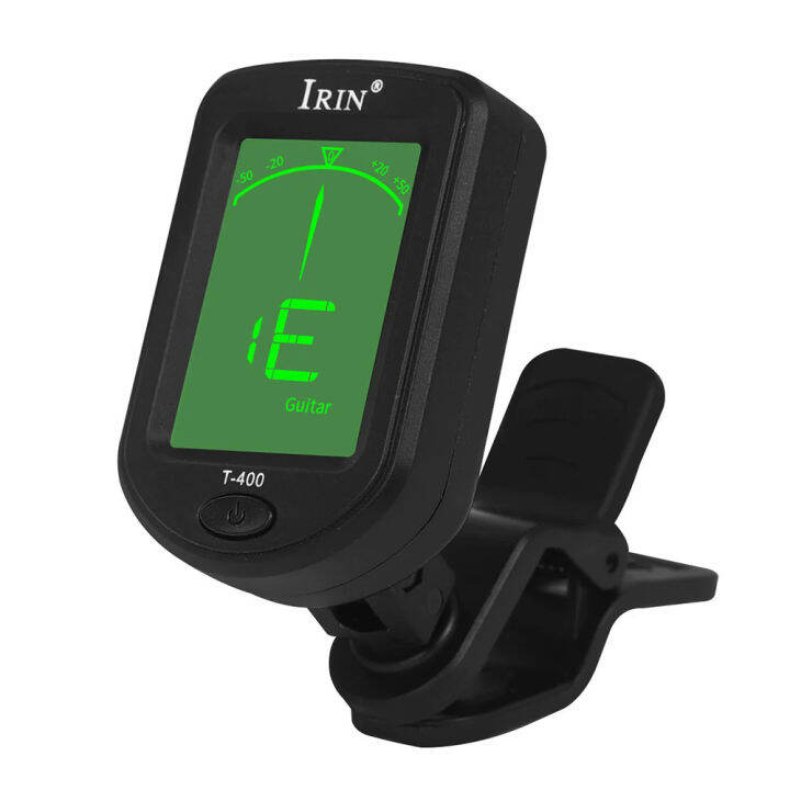 Guitar Tuner Digital Clip-On Tone Tuner LCD Display for Ukulele Bass Violin Universal 360 Degree ...