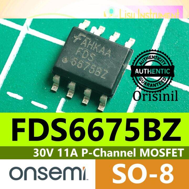 FDS6675BZ P-Channel PowerTrench® P-Channel MOSFET -30V -11A 13mΩ FDS ...