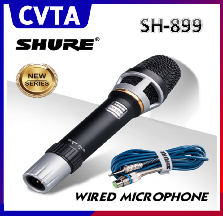 New Shure Product SH-899 Heavy Duty 10M Wire Microphone For Videoke(metal materials) | Lazada PH