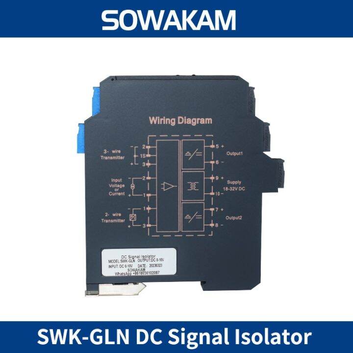 Ultra-Thin DC Signal Isolator Transmitter Current Isolation Multi-Input Multi-Output 4-20MA 0-5V ...