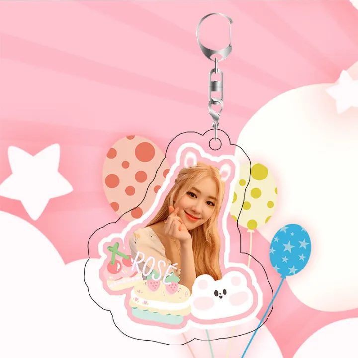 BLACKPINK Keychain Rose Lisa Jisoo Jennie Pendant | Lazada PH