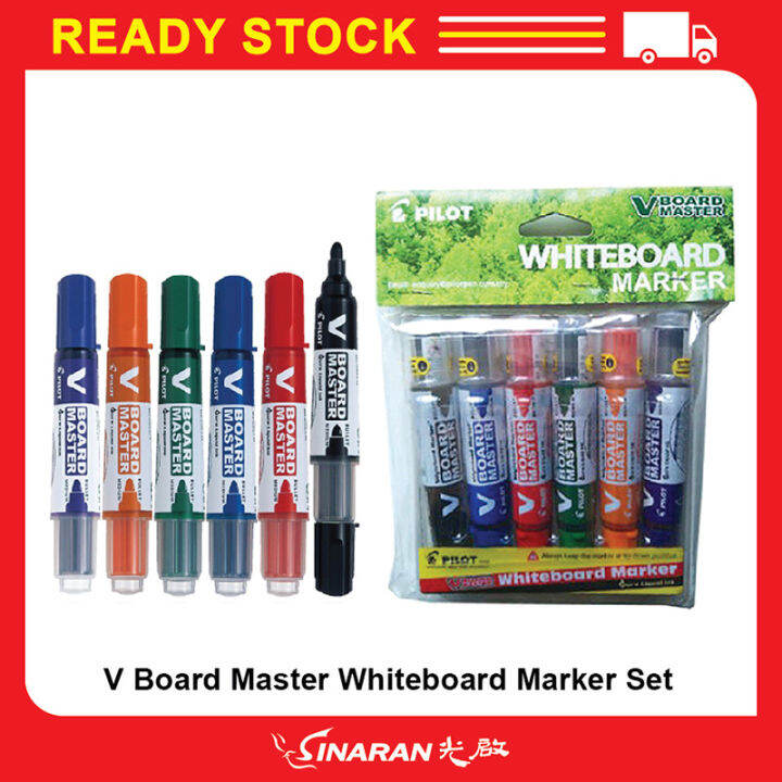 Pilot V Board Master Whiteboard Marker (Pack of 6) | Lazada
