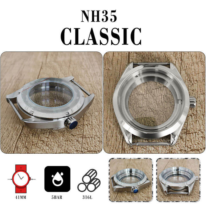 41MM Stainless Steel Watch Case Modified Watch Accessories for NH35 ...