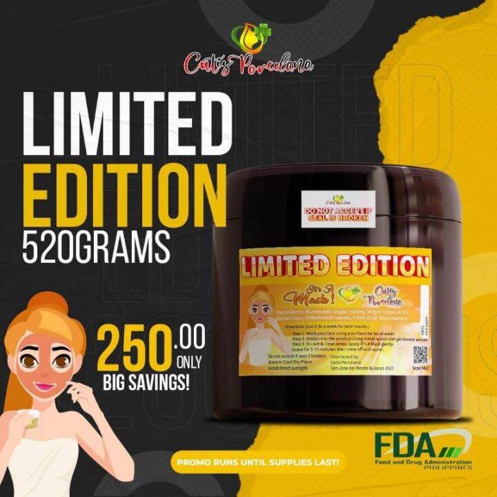 LIMITED EDITION Its A mask 520G by Cutis Porcelana Face and body scrub ...