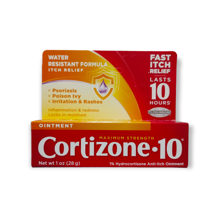 (USA) Cortizone 10 Anti-Itch Ointment. Maximum Strength. Water ...