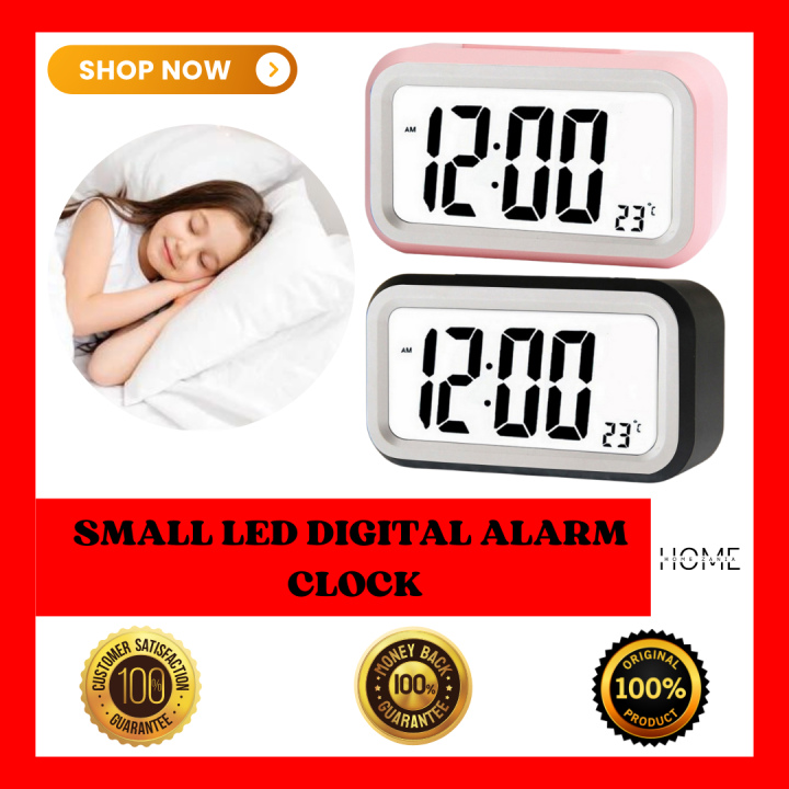 🔥100% ORIGINAL NEW ARRIVAL Small LED Digital Alarm Clock With Snooze ...