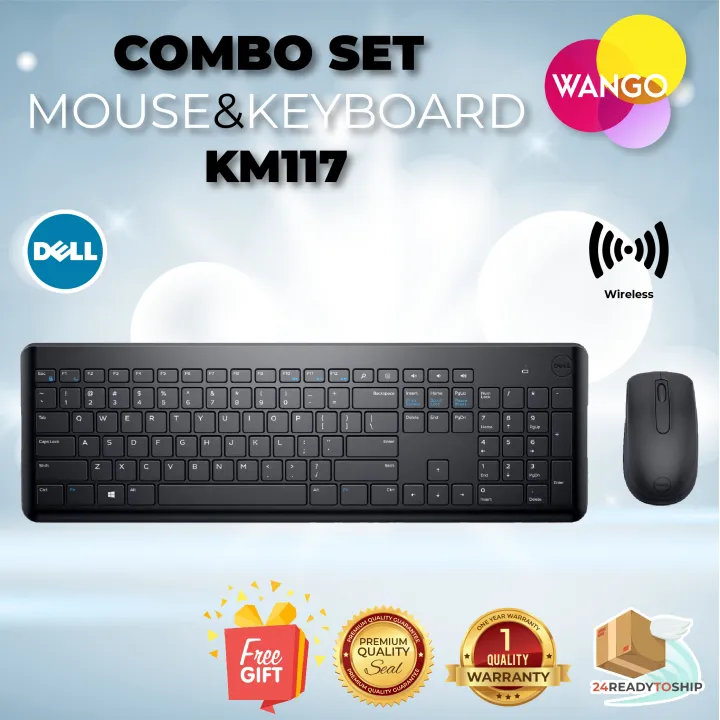 Dell Wireless Keyboard and Mouse Combo KM117 - Original (Double Bubble ...