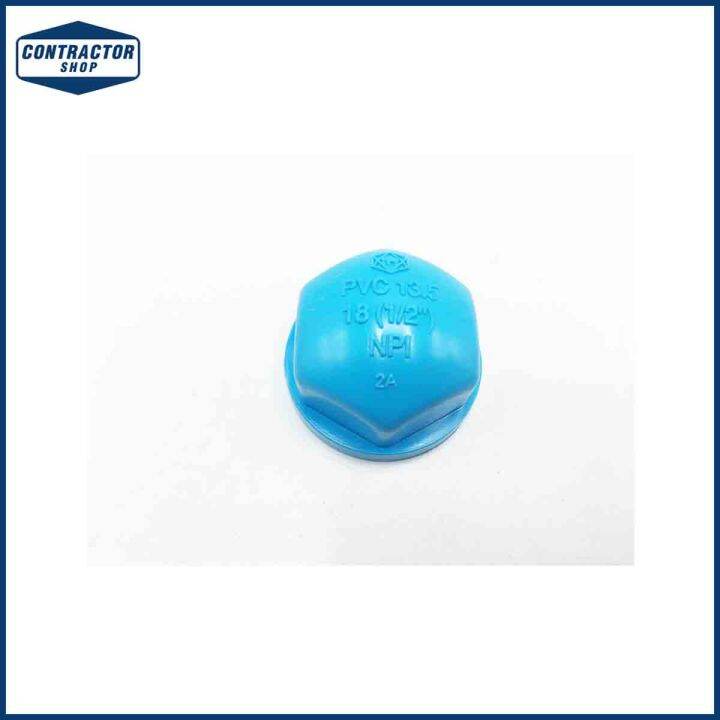 ฝาครอบ เกลียวใน PVC พีวีซี หนา-ฟ้า ตราช้าง ขนาด 1/2" #FAUCET CAP-WS B (10ตัว/แพ็ค) | Lazada.co.th