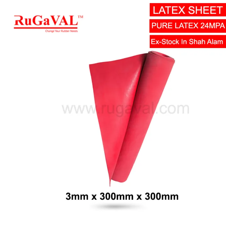 Latex Rubber Sheet I 3mm(Thick)x300mm(Width)x300mm(L) I Liquid Sheet I ...