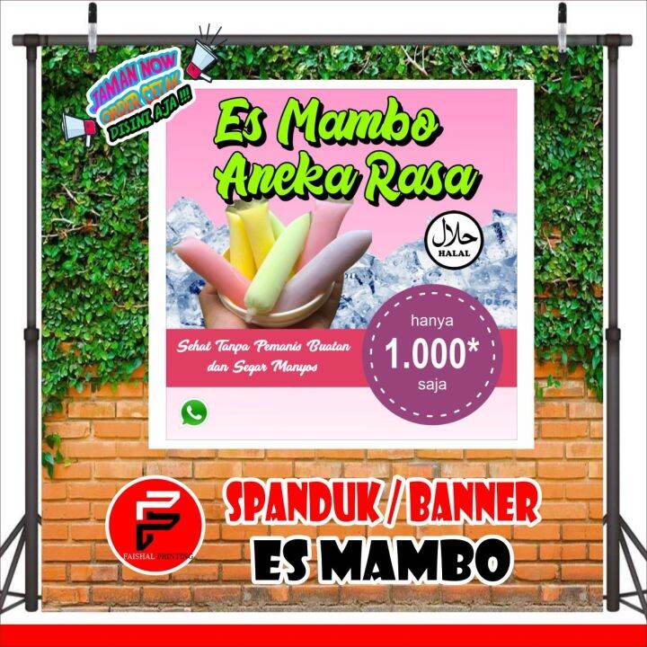 Spanduk Es Mambo / Banner Es Mambo / Spanduk Kustom / Spanduk Ukuran ...