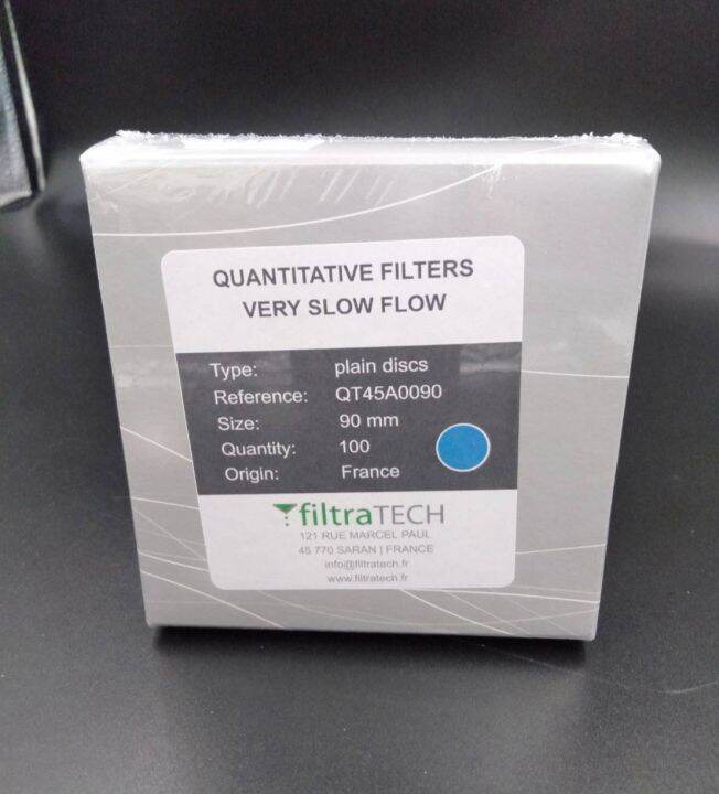 กระดาษกรอง Filter Paper (Quantitative Analytical Filter) QT45 Dia.90 mm ...