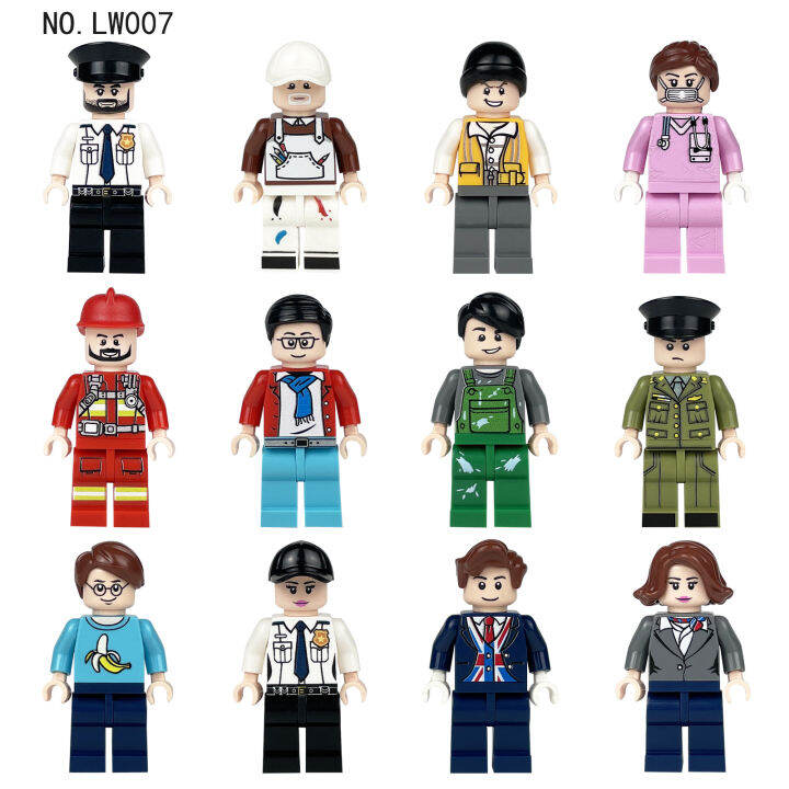 12 types of children's toys with urban hero grain building blocks ...