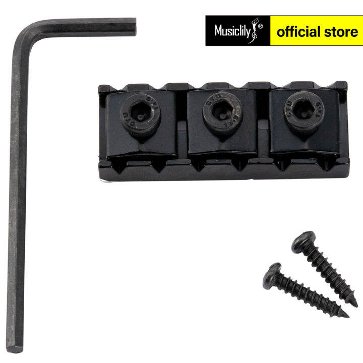 Musiclily Pro 43mm Steel Guitar R3 Locking Nut String Lock for Floyd ...