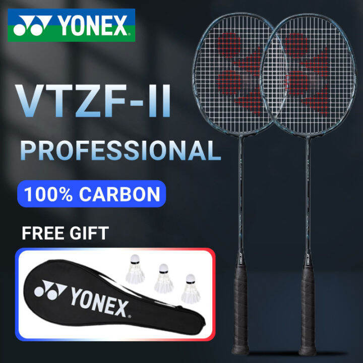 YONEX Single Badminton Racket VTZF-II 4U Full Carbon 26-30Lbs Suitable ...