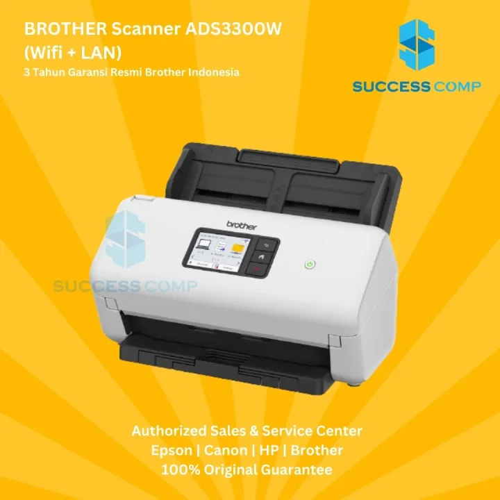 BROTHER Scanner ADS3300W Scanner Brother ADS 3300W WIFI LAN | Lazada ...