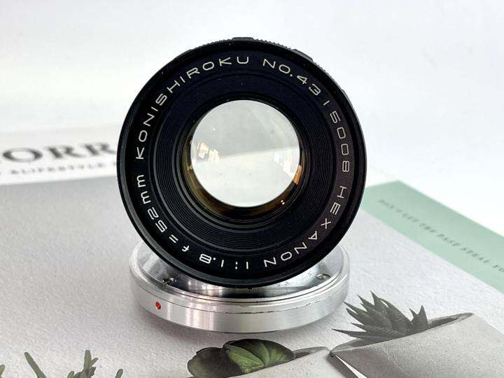 KONISHIROKU HEXANON 52MM.F1.8 KONICA F MOUNT +ADAPTER KONICA F-M39 ...