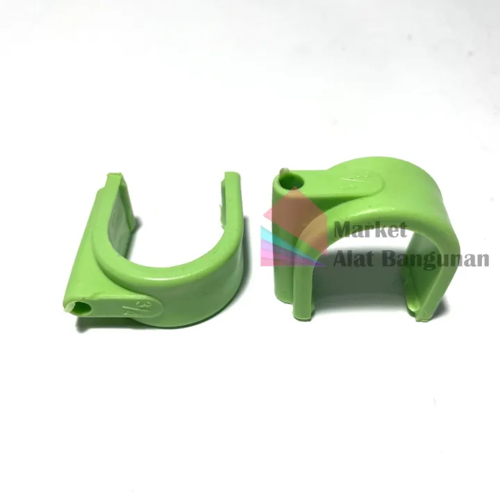 (Per Bungkus = 200 Buah) Klem Pipa PVC 3/4“ / Klem Pipa Air 3/4 Inci ...