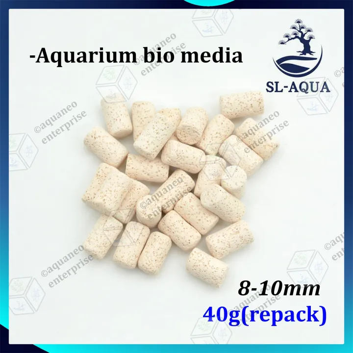 SL Aqua Ceramic Cylinder Bio Filter Media 40g (Repack) | bio filter ...