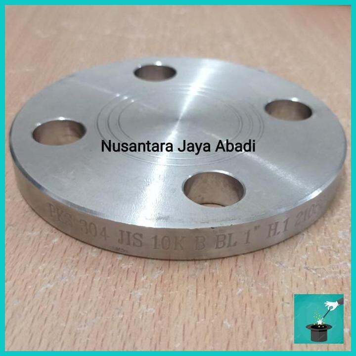 BLIND FLANGE/FLANGE BUTA STAINLESS SS 304 JIS 10K 1 " INCHI DN 25 ...