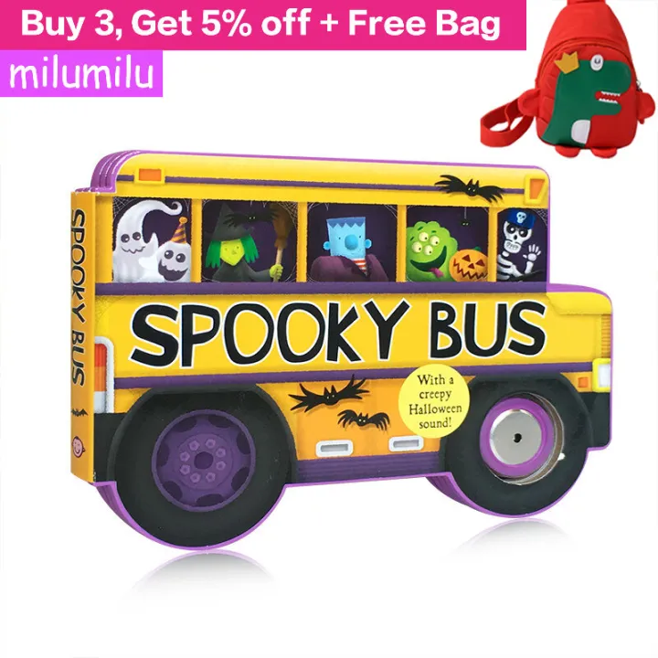 milumilu Spooky Bus Children's interesting cardboard book | Lazada PH