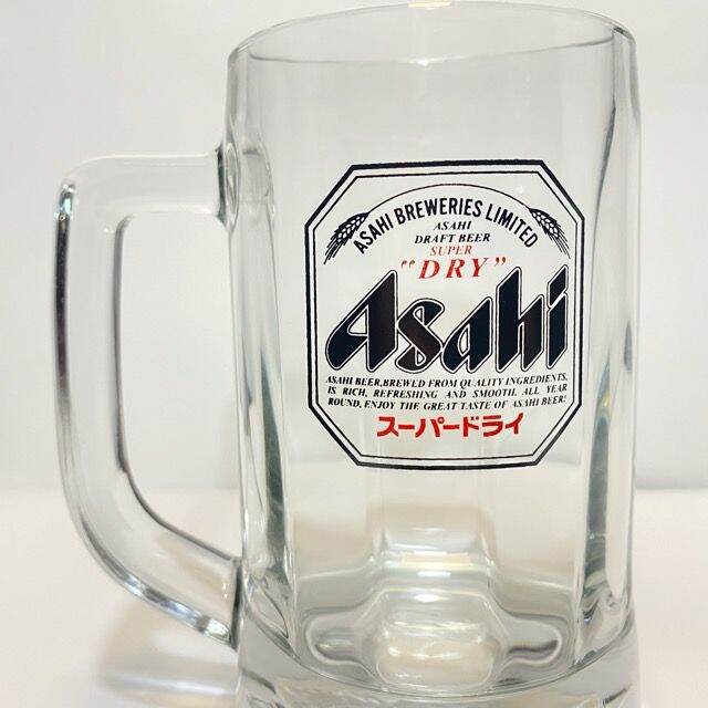 แก้วมัคอาซาฮี โลโก้4เหลี่ยม Mug glass Asahi แก้วหู แก้วมัค แก้ว อาซาฮี ...