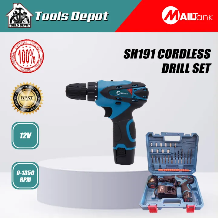 Mailtank Cordless Drill 12V Complete Set | Lazada PH