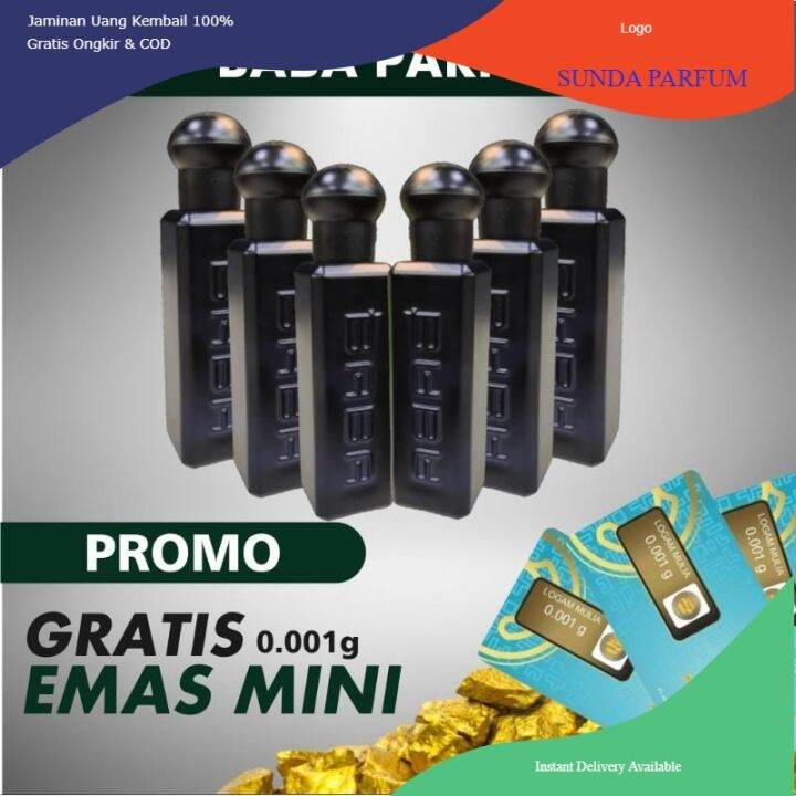 Parfum parfume farfume Baba Original kemasan memakai botol hitam ...