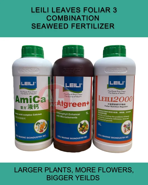 1L LEILI LEAVES FOLIAR 3 叶三宝 (LEILI AMICA, LEILI ALGREEN & LEILI 2000 ...