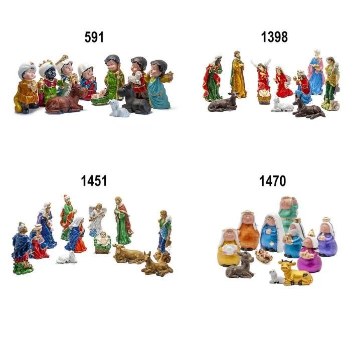 AnoSaiyo Belen Christmas Decor Nativity Set St Joseph Mama Mary Baby ...