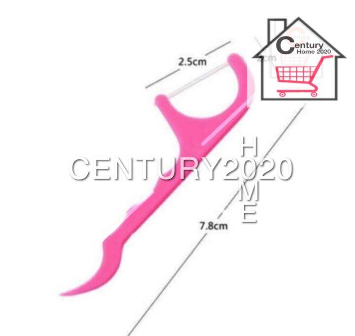 Dental Floss Picks Waxed Toothpick Stick Floss Oral Care Disposable ...