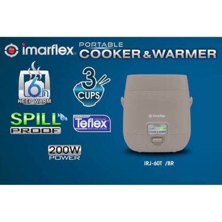 Imarflex IRJ-60T Portable Rice Cooker 3 cups | Lazada PH