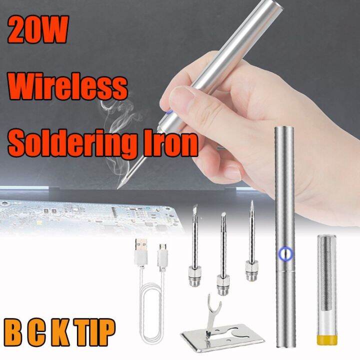 20W Wireless Soldering Iron Rechargeable Soldering Iron 6 Seconds Tin ...
