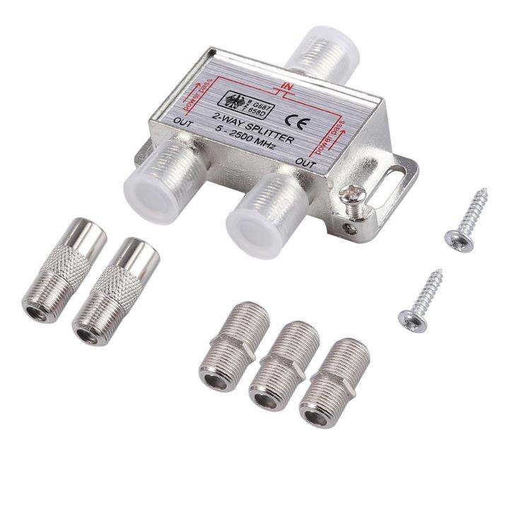 2-Way Coax Cable Splitter Bi-Directional MoCA 5-2500MHz | Lazada