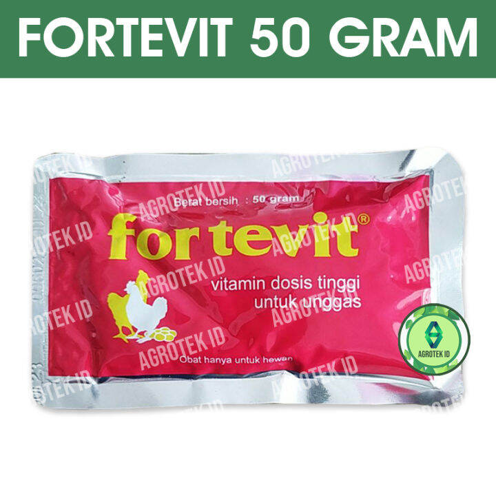 FORTEVIT 50 gram Vitamin Dosis Tinggi Untuk Unggas | Lazada Indonesia